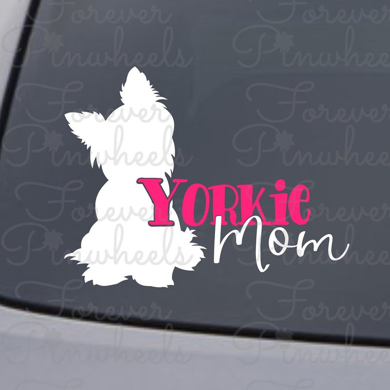 Yorkie Decal for Car - Etsy