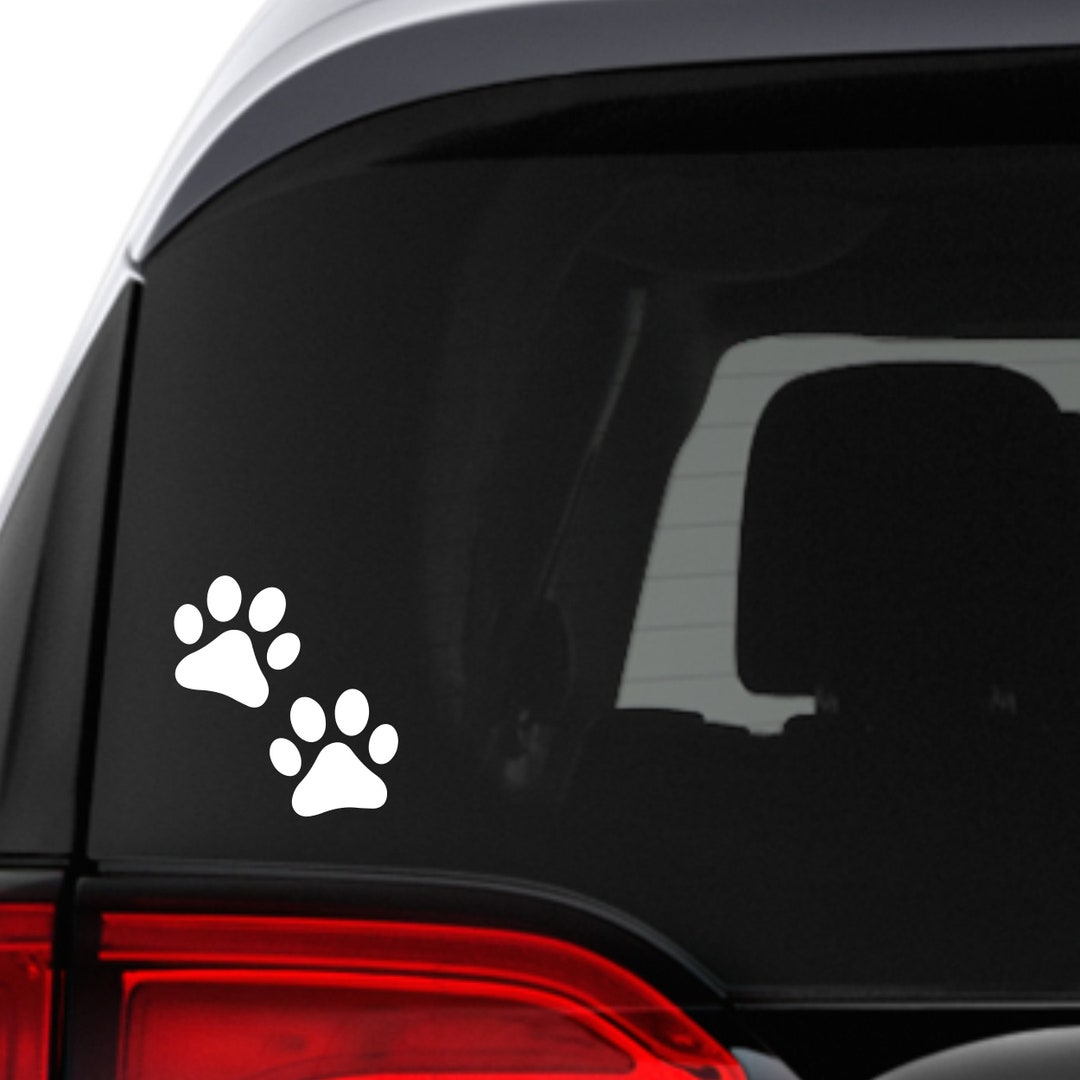 Dog Paw Prints Decal/sticker - Paw Prints Decal - Puppy Print Decal ...