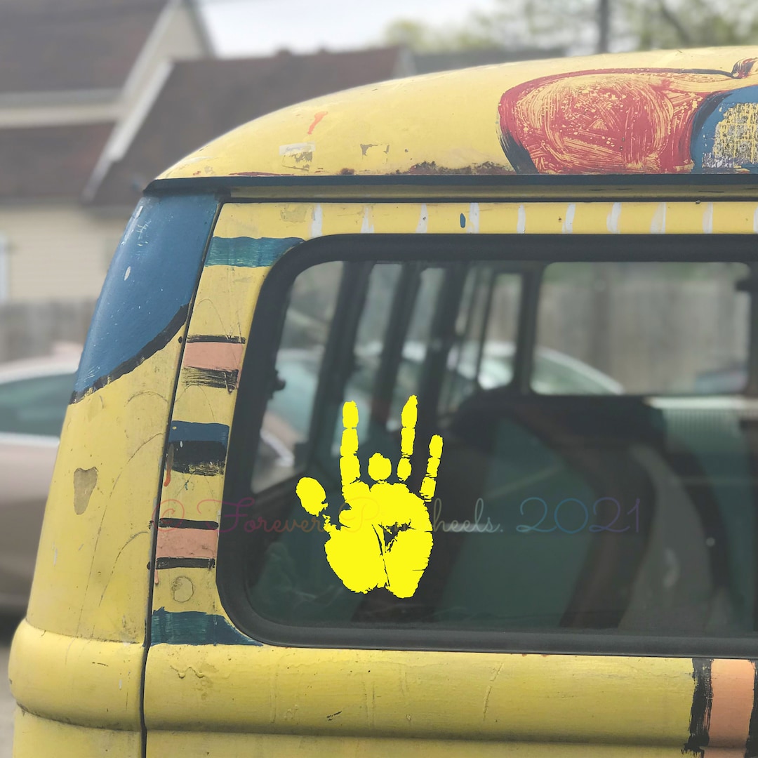 Jerry Garcia - Handprint Vinyl Decal/sticker for Window, Car, Cup ...