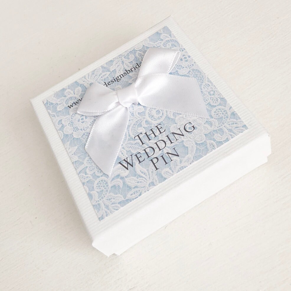 Bridal Pin, Wedding Pin, Bride Gift, Sterling Silver, Bridal Shower ...