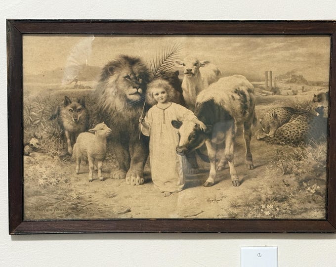 Peace by William Strutt, and a Little Child Shall Lead Them, Kitsch ...