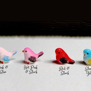 Tiny Resin Bird Figurine - Perfect for Fairy Gardens, Terrariums ...
