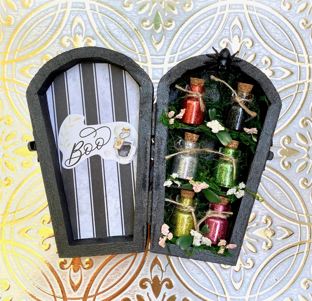 Miniature Coffin Apothecary Box, a Perfect Little Diorama Decoration ...