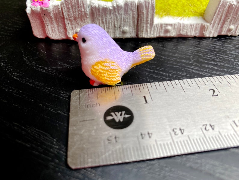 Tiny Resin Bird Figurine - Perfect for Fairy Gardens, Terrariums ...