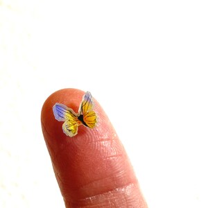 Tiny Micro Miniature Butterflies Set of 12 Perfect for Fairy Gardens ...
