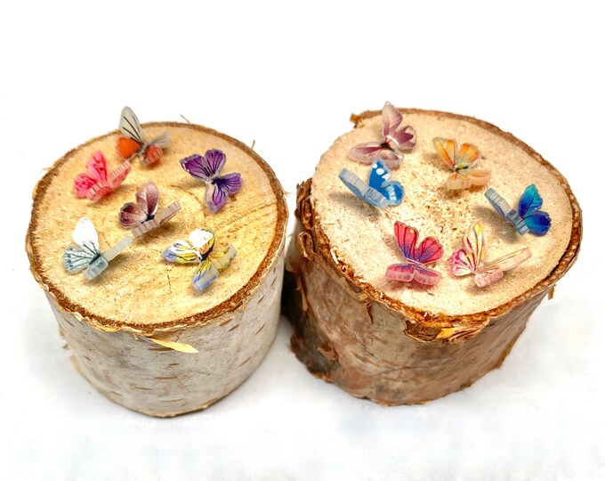 Tiny Micro Miniature Butterflies Set of 12 - Perfect for Fairy Gardens ...