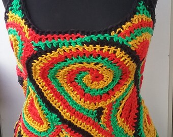 Freeform Crochet Top - Etsy