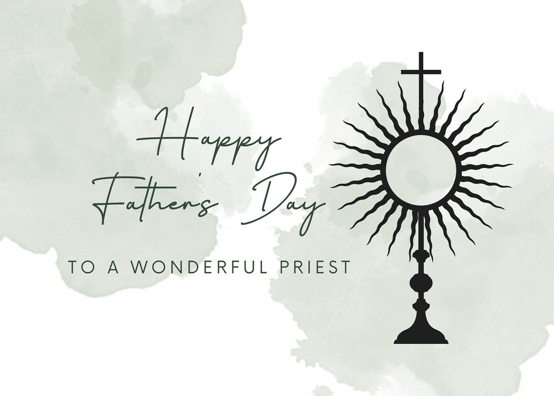 DIGITAL Priest Father's Day Image - Etsy