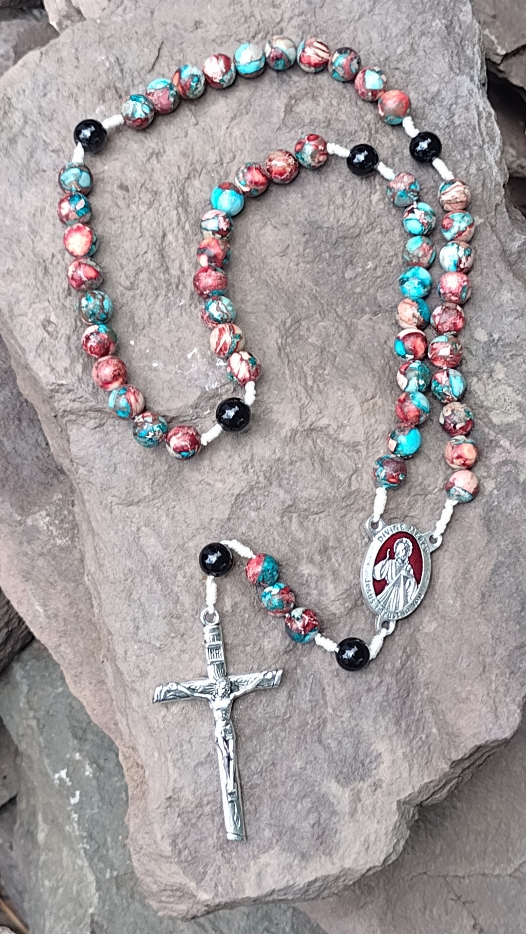 Divine Mercy Rosary - Etsy