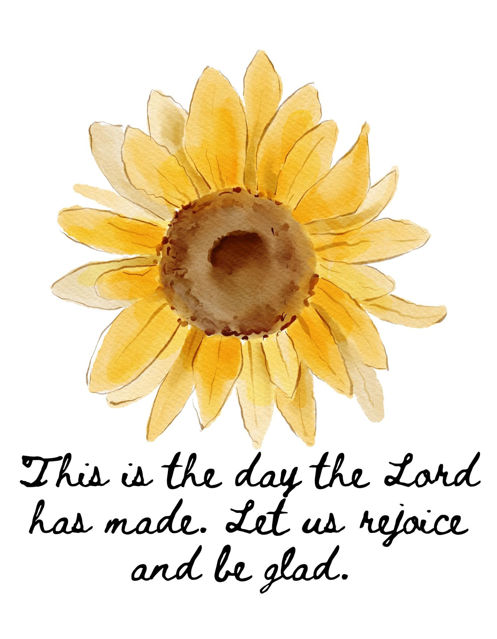 Digital Image Sunflower Bible Verse - Etsy
