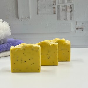 Lemongrass Poppy Seed Soap / Artisan Soap / Handmade Soap / Soap / Cold Process Soap - Etsy