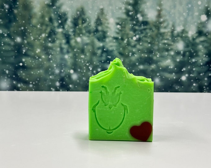 Mr. Grinch Soap / Artisan Soap / Handmade Soap / Soap / Cold Process ...
