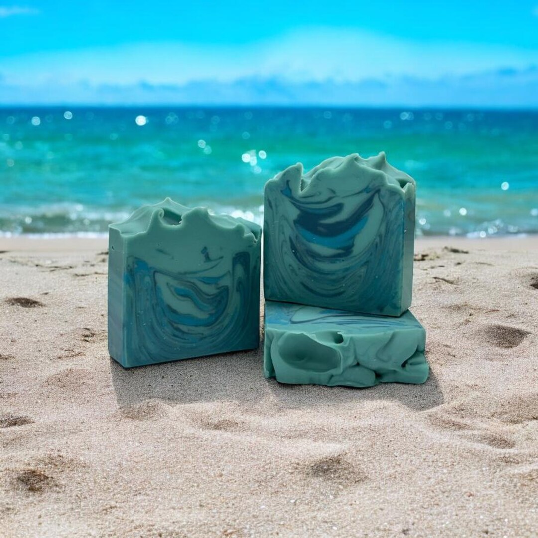 Sea Salt Waves Artisan Soap: Handcrafted Vegan Bar Soap - Etsy