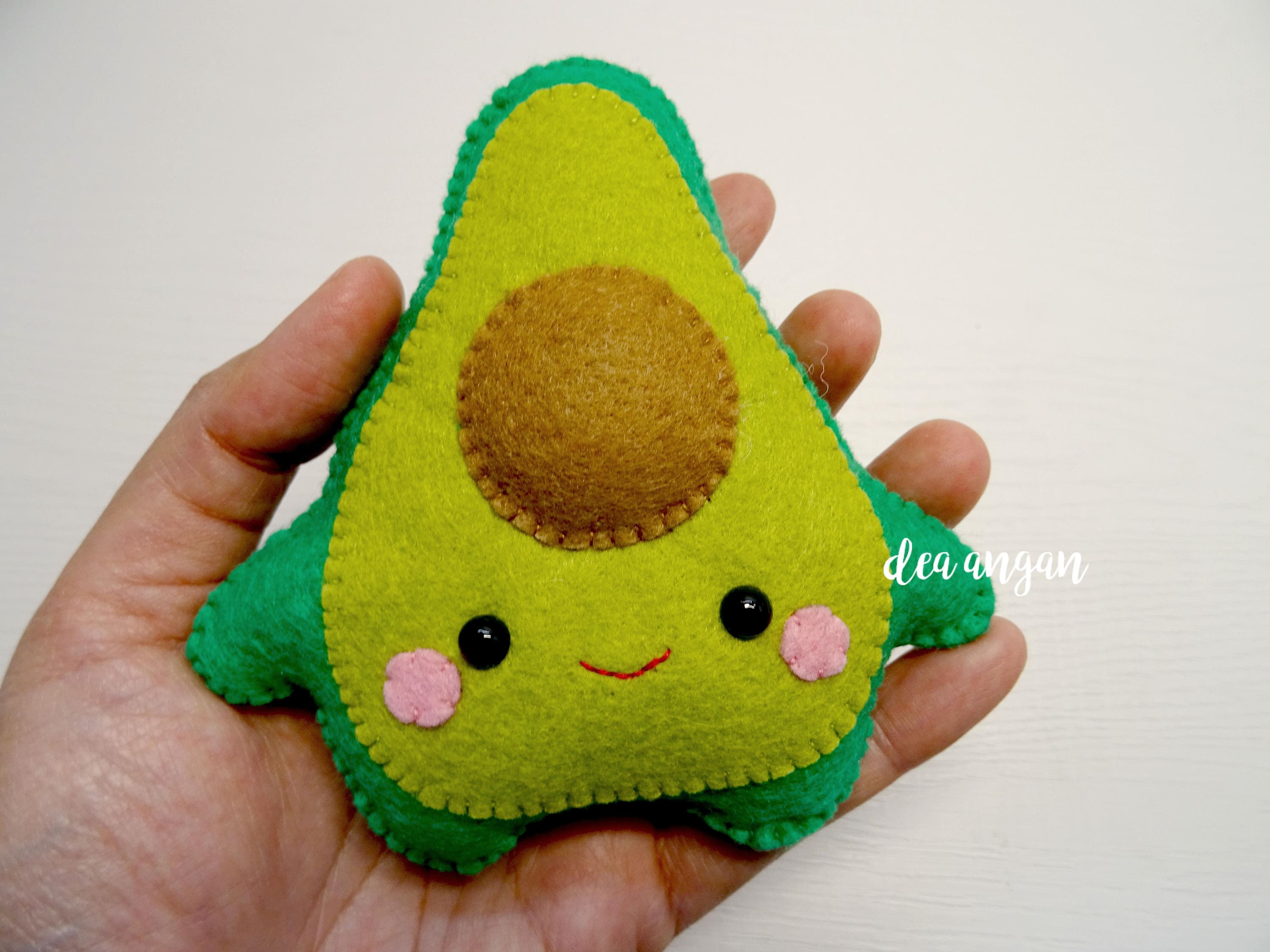 PDF Pattern: Kawaii Felt Avocado and Pineapple. Felt Food. Plushies ...