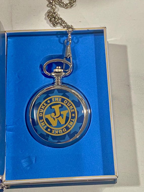 RARE John Wayne The Duke Collectible Pocket Watch and… - Gem