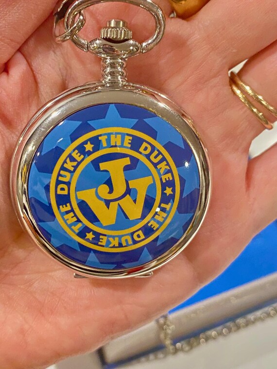 RARE John Wayne The Duke Collectible Pocket Watch and… - Gem