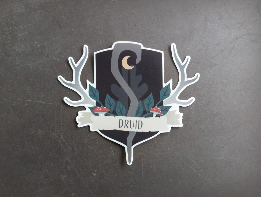 Druid Class heraldry Sticker Dnd Character Class Decals Dungeons and ...