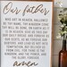 The Lord’s Prayer Sign - Our Father Sign - Scripture Sign - Etsy