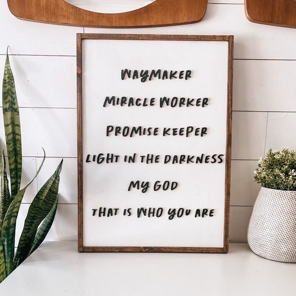 Way Maker Sign - Etsy