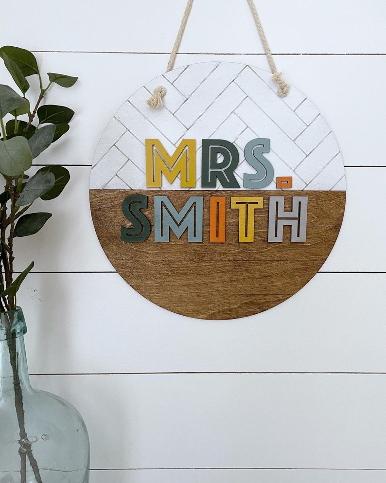 Teacher Sign Personalized Teacher Gift Teacher Decor - Etsy