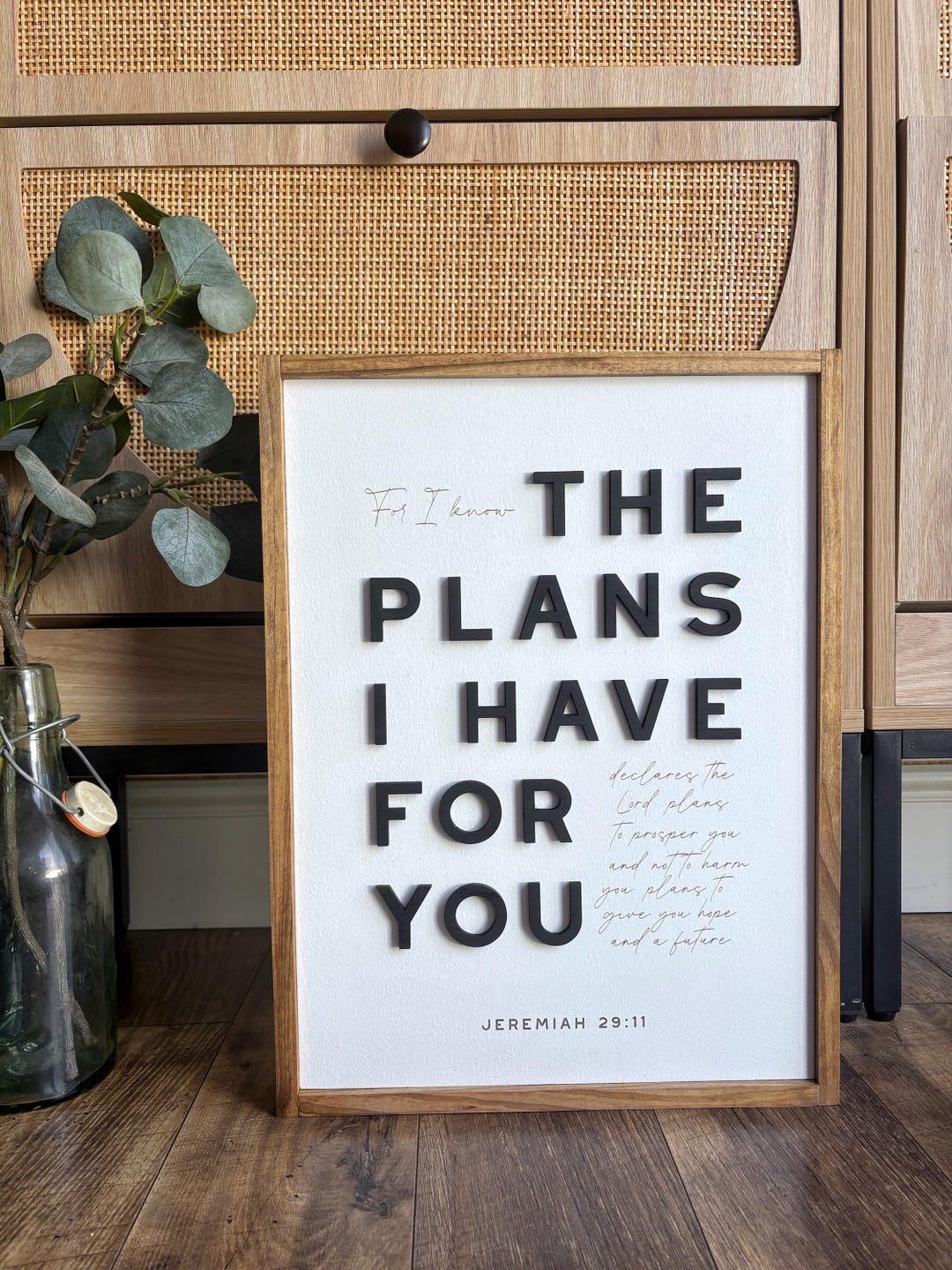 For I Know the Plans I Have for You Sign - Scripture Sign - Jeremiah 29 ...