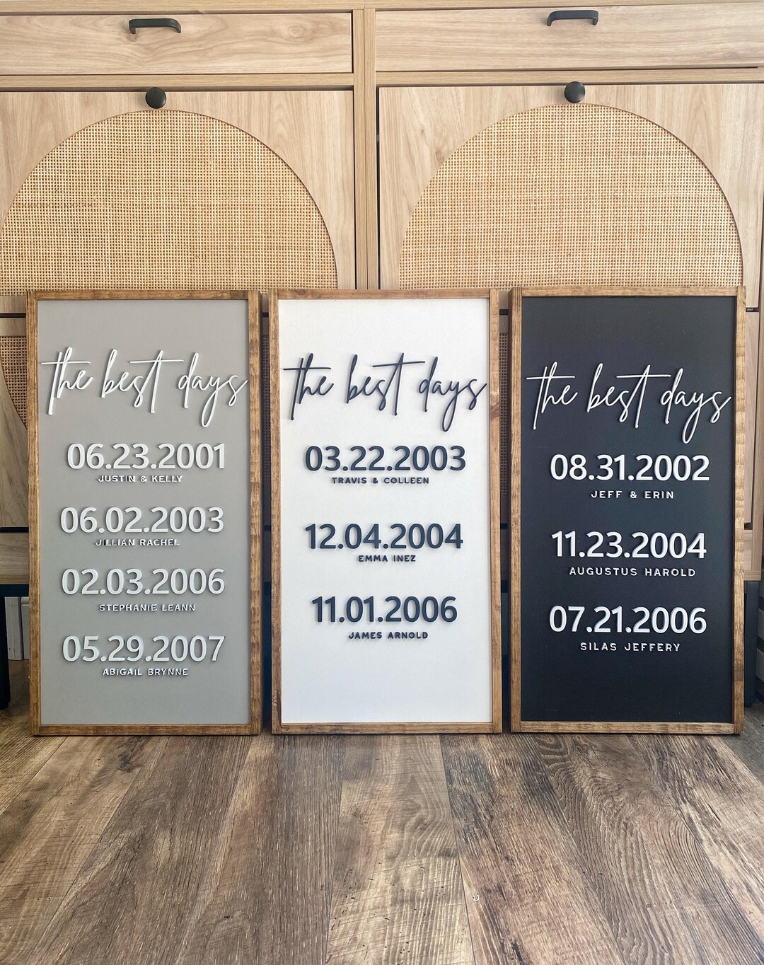 The Best Days Sign - Personalized Date Sign - Sign With Kids Birth ...