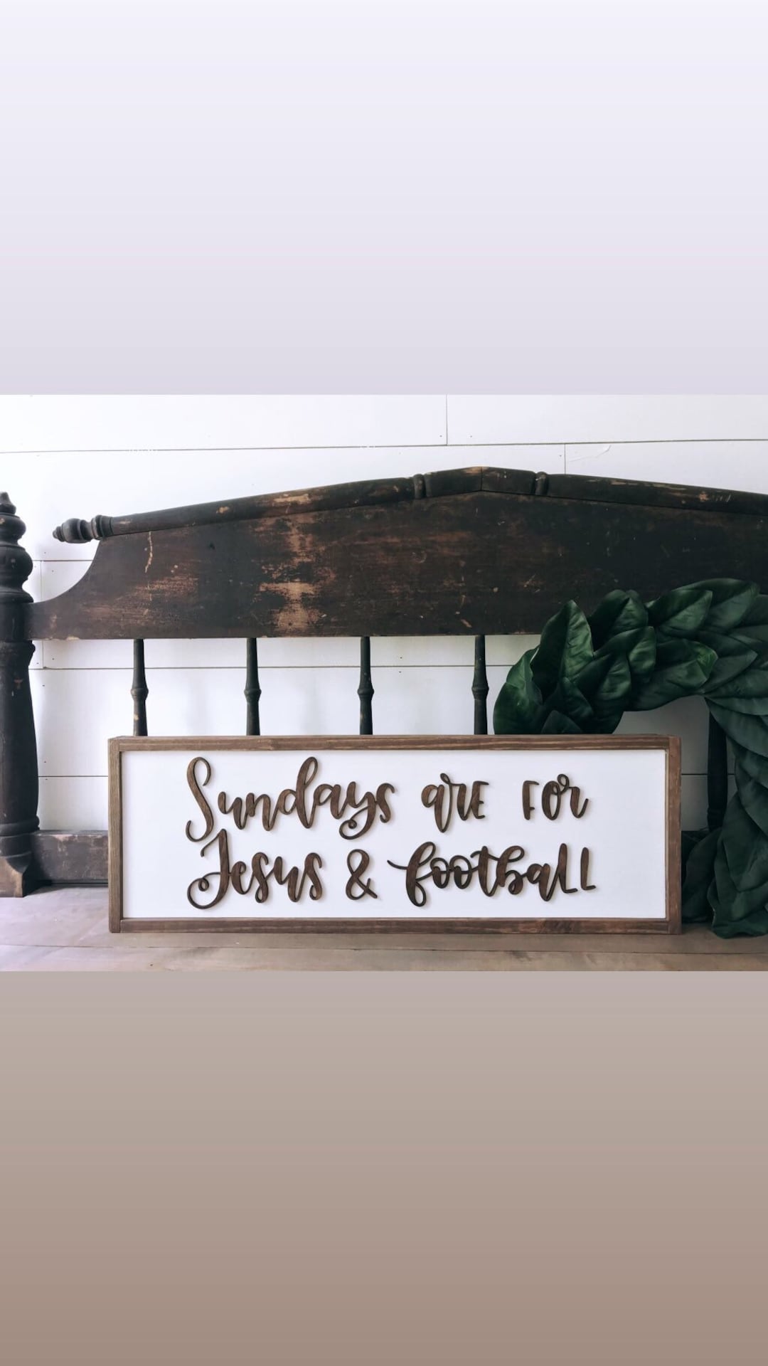 Sundays Are for Jesus and Football Sign - Football Sign - Jesus Sign ...