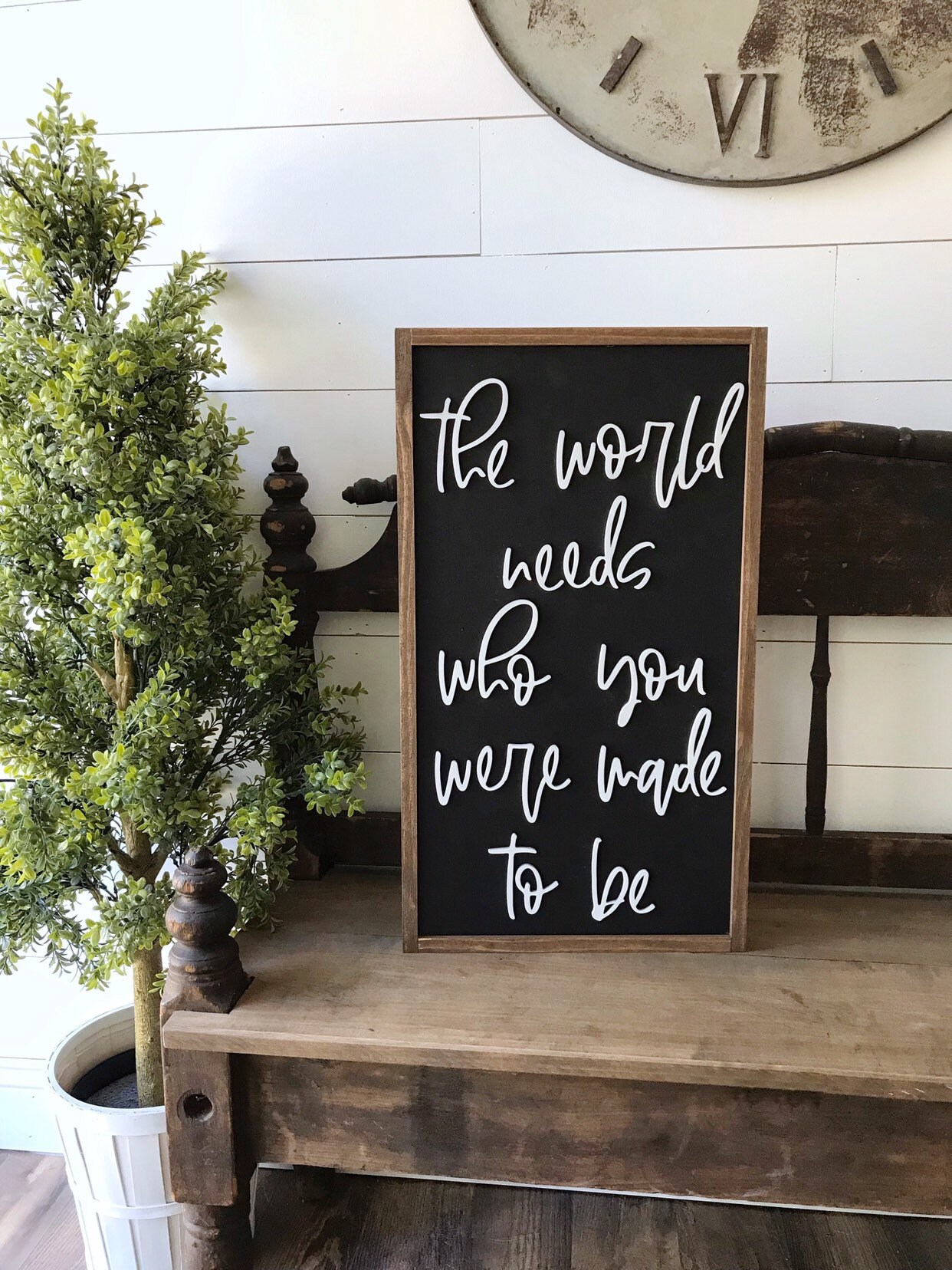 The world needs who you were made to be sign - home decor sign - 3d ...