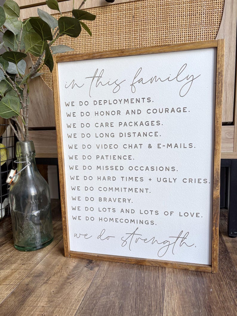 Deployments - Military Sign - Military Family Sign - Inspirational Sign ...