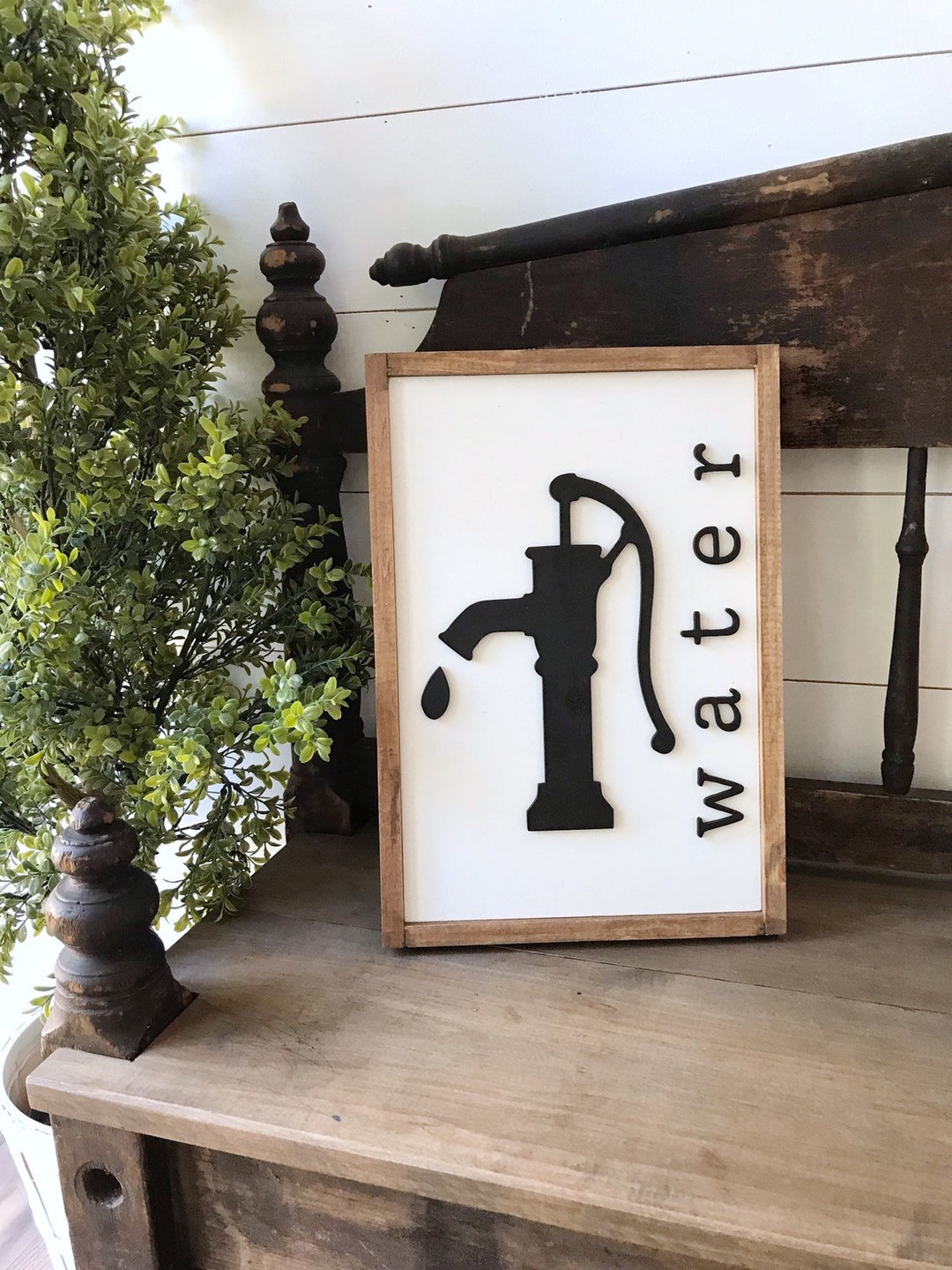 Water Sign - 3d Laser Sign - Wooden Sign - Home Decor - Wall Decor ...