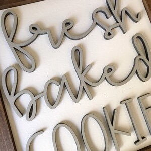 Fresh Baked Cookies Sign - Kitchen Sign - Home Decor - Wooden Sign - Etsy