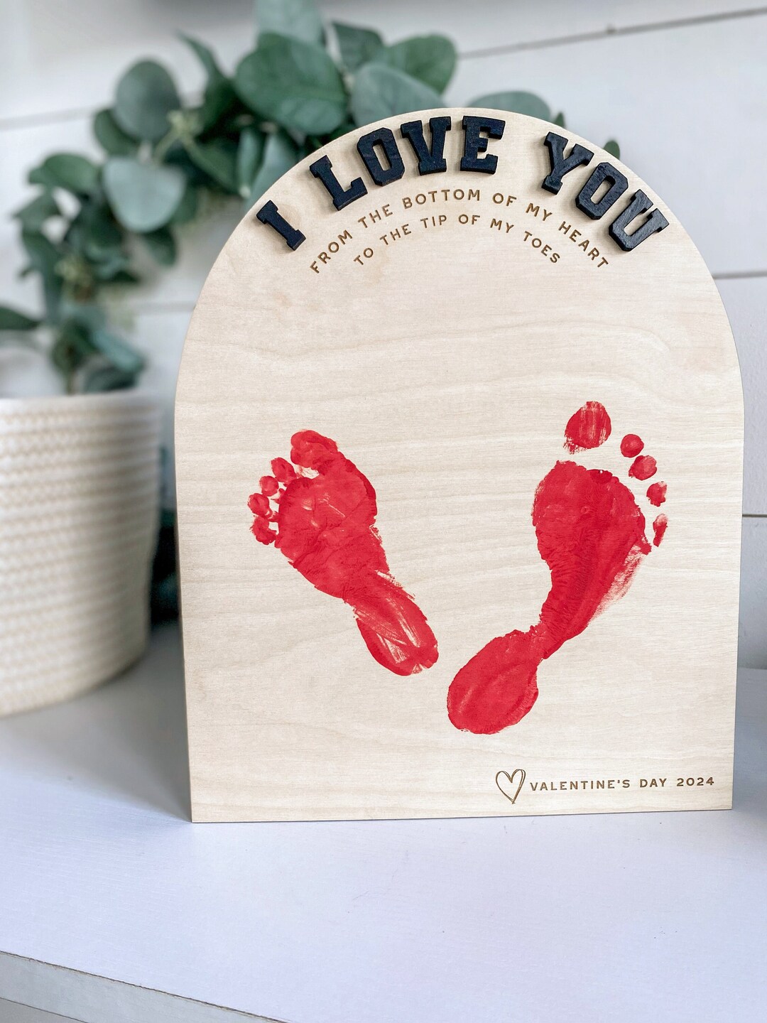 I Love You Handprint - Valentine’s Day Handprint - Personalized ...