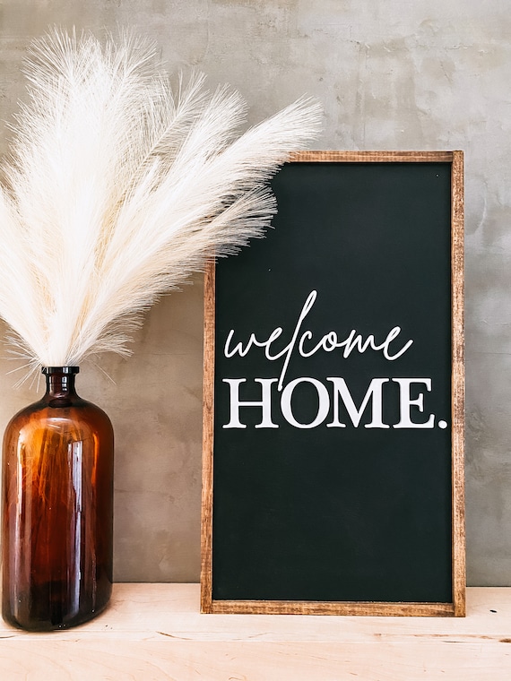 Welcome Home Sign Wooden Sign 3D Lettered Sign Laser Cut | Etsy