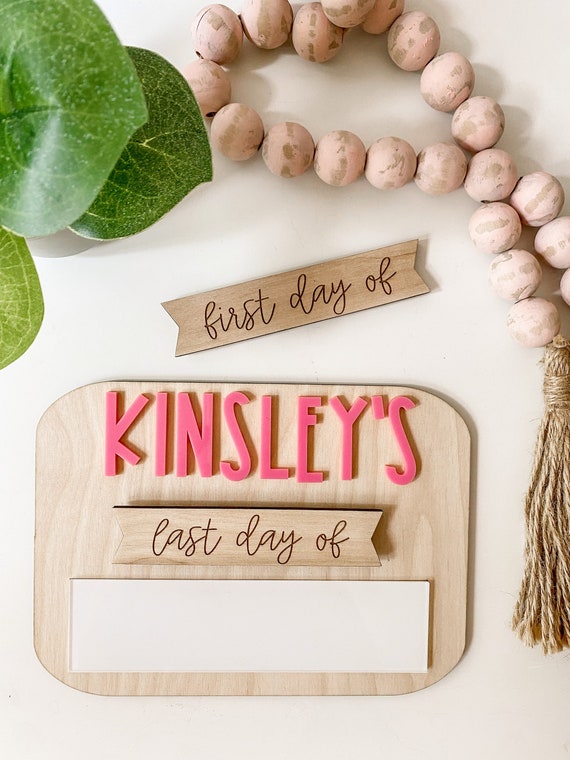 Kids First Day of Sign Kids Last Day of Sign Kids Back to - Etsy