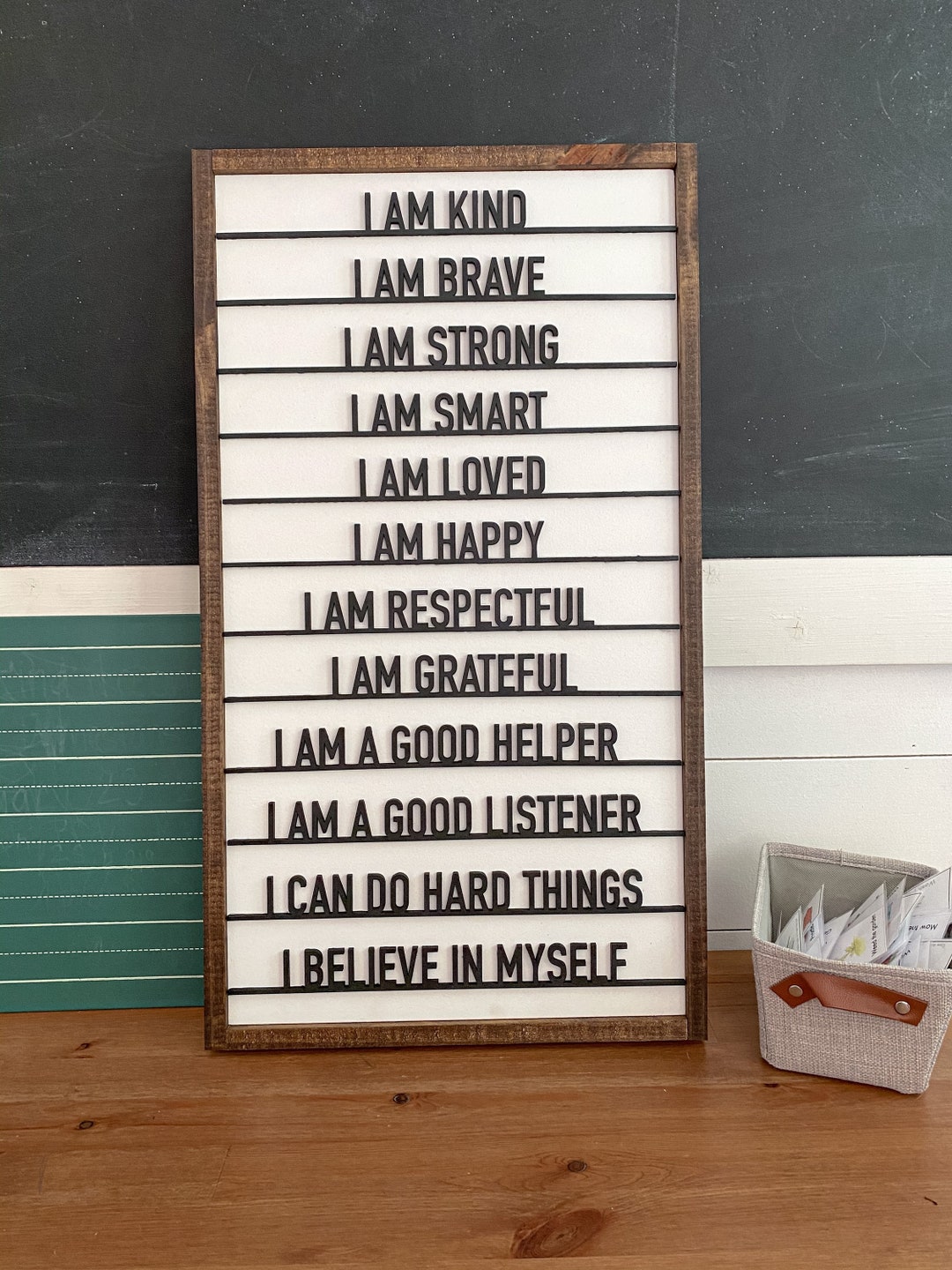 Kids Daily Affirmation Sign - Etsy