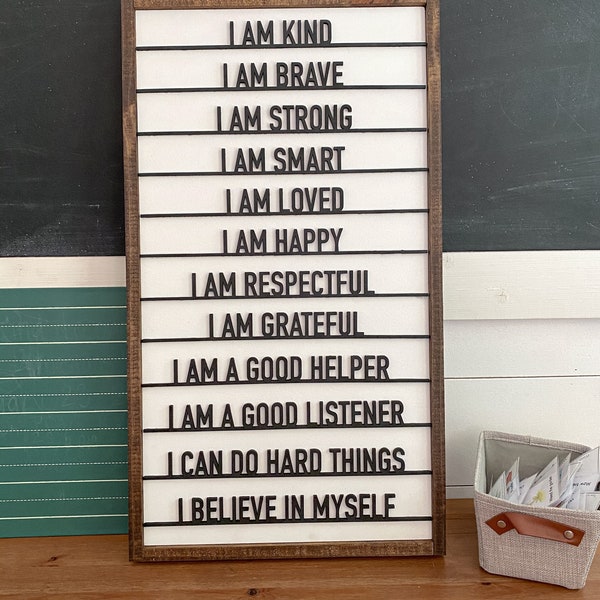 Affirmation Sign - Etsy