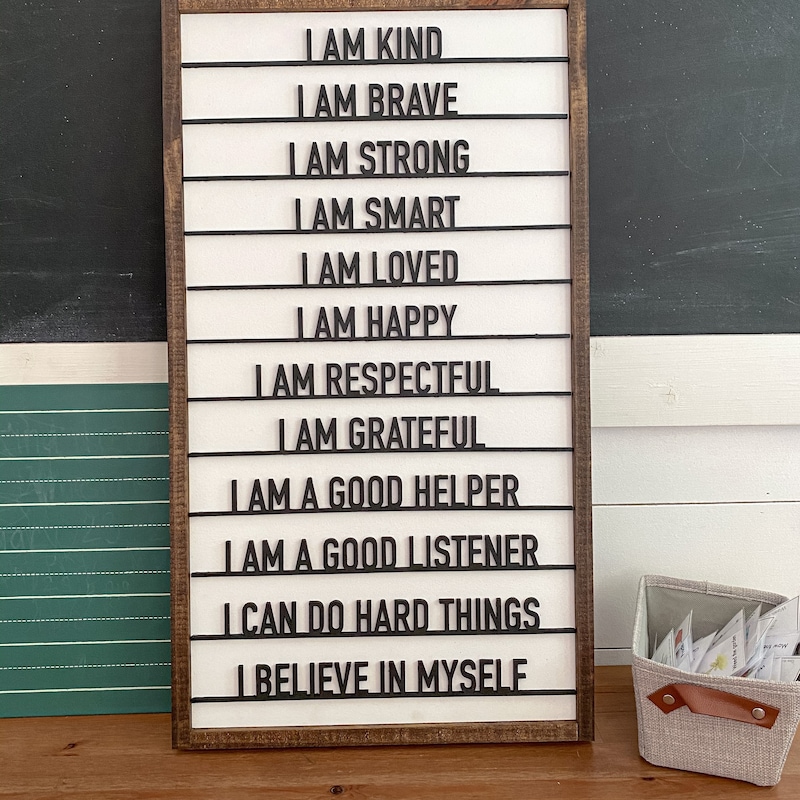 Affirmation Sign - Etsy