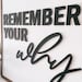 Remember Your Why - Remember Your Why Sign - - Etsy