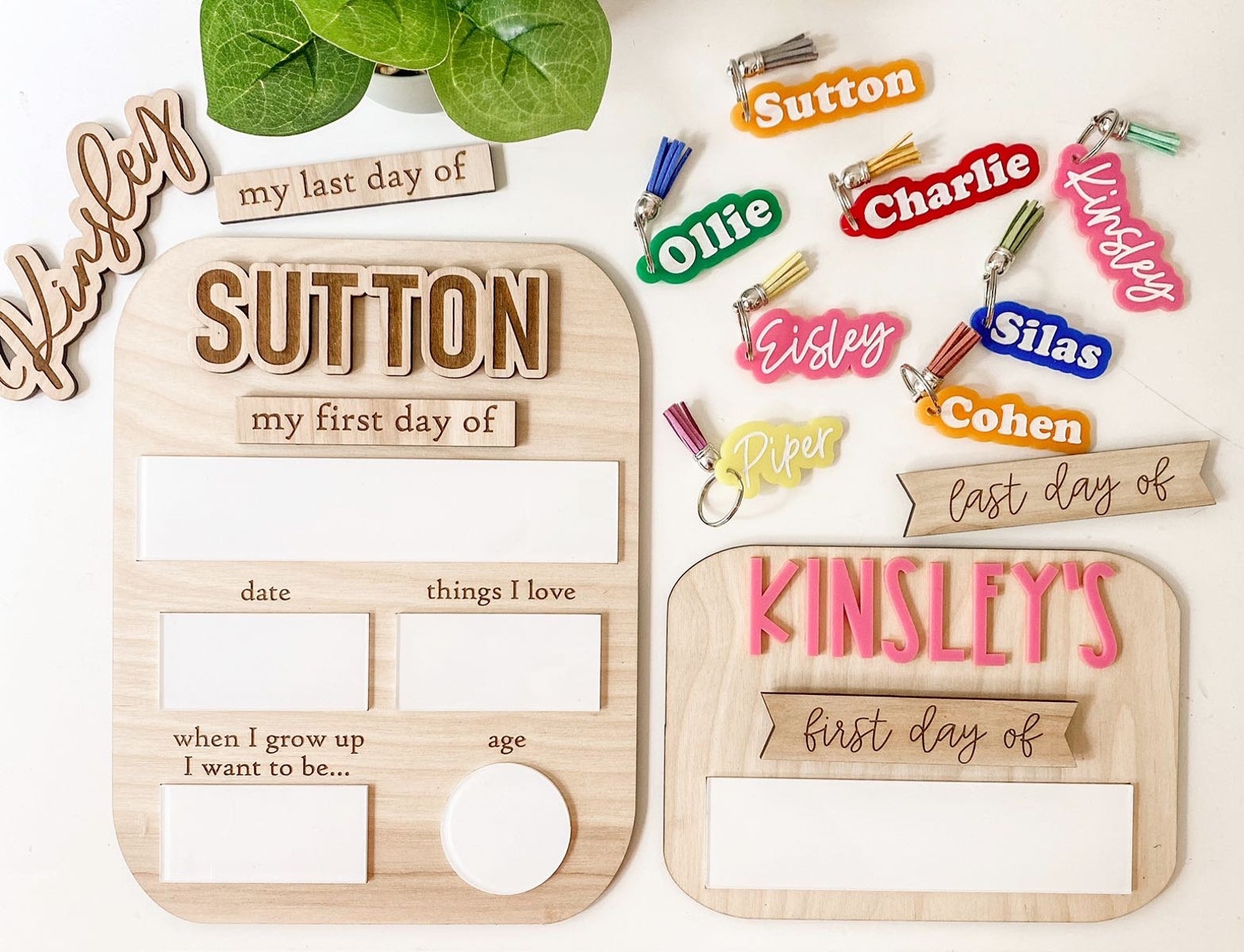 Kids First Day of Sign - Kids Last Day of Sign - Kids Back to School ...