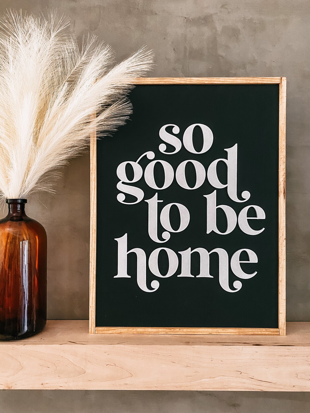 So Good to Be Home Sign - Wooden Sign - Laser Cut Sign - 3D Lettered ...