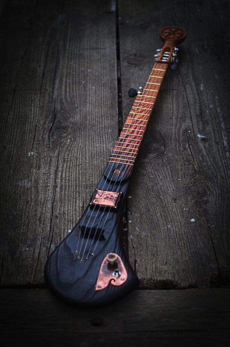 Electric 5-string Banjo Stick. Custom Fretted Banjo. - Etsy