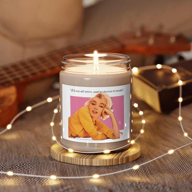 Marilyn Monroe Soy Candles, Scented Candle Gift, Iconic Hollywood Decor ...