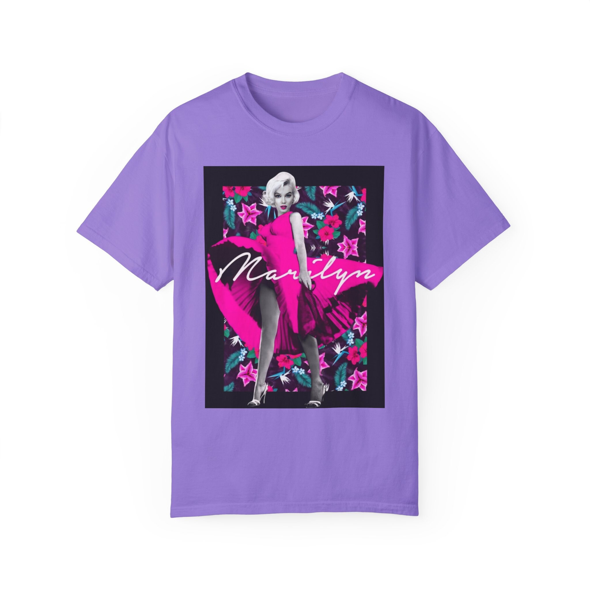 Marilyn Monroe Floral Shirt, Norma Jean, Hibiscus Flowers, Bird of ...