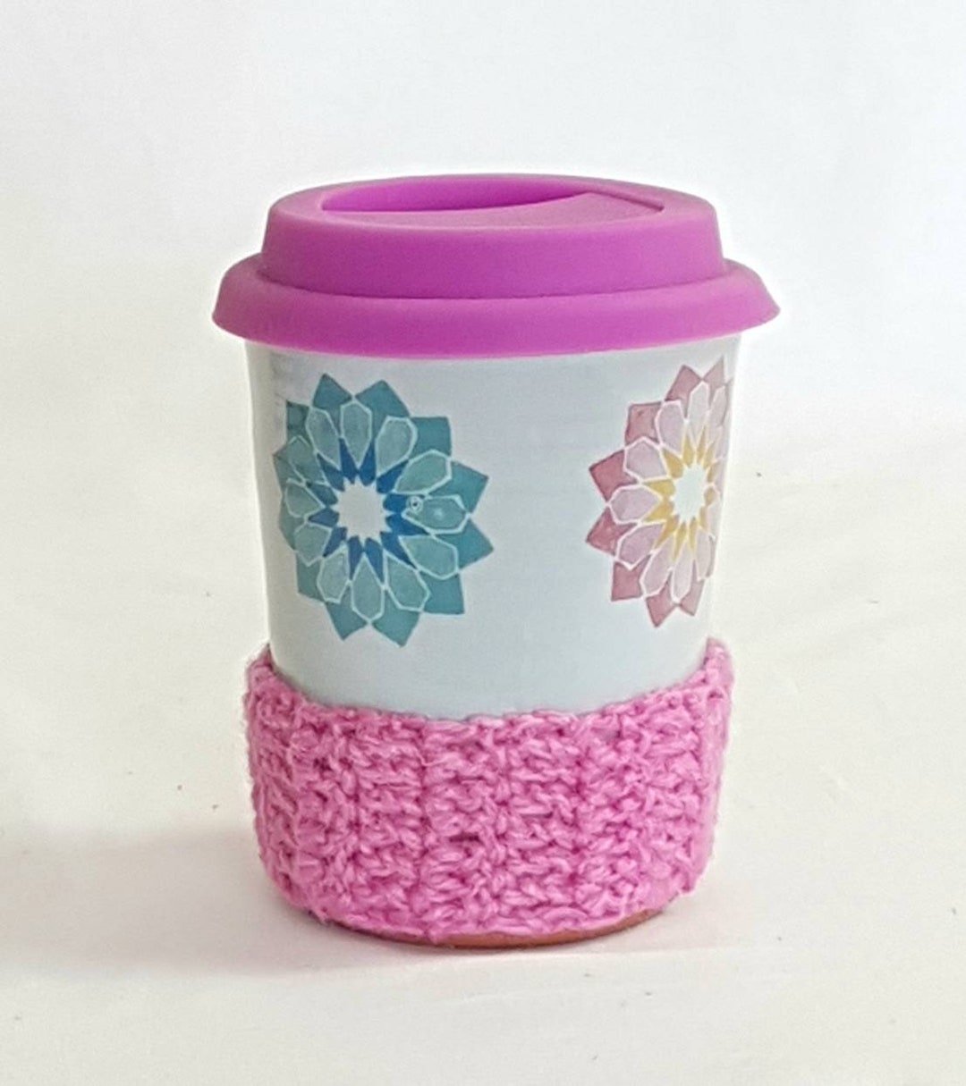 Ceramic Travel Mug With Lid and Sleeve, Teacher Gift, Eco Friendly Gift ...