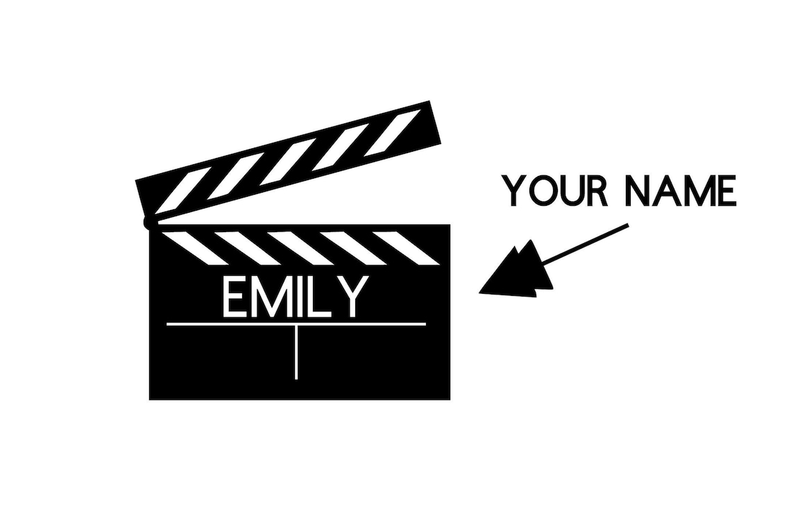 Customized Clapper Actor Actor Sticker Vinyl Car Decal - Etsy