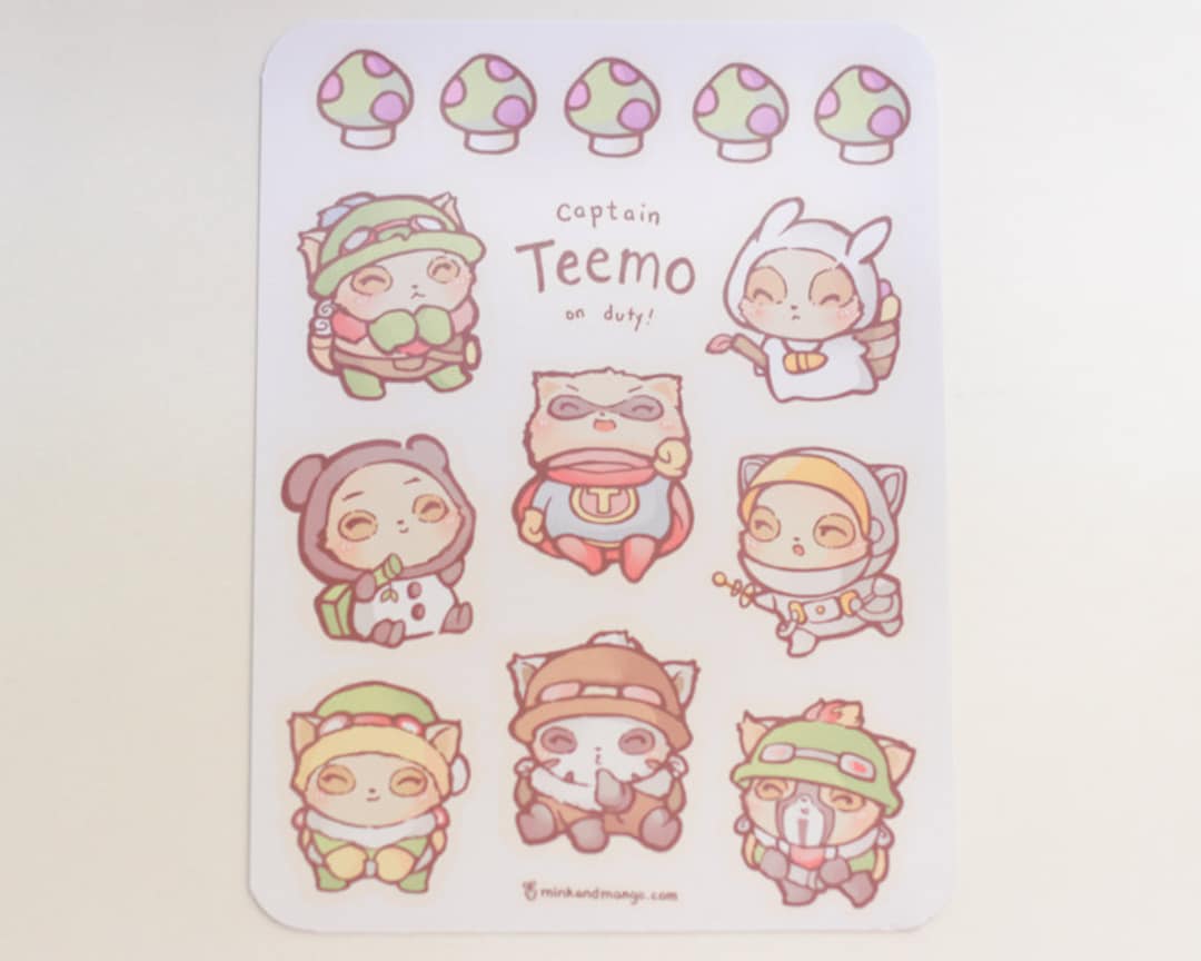 Teemo Stickers - Etsy