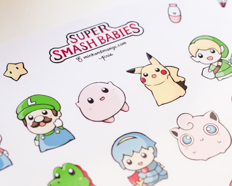 Super Smash Babies Stickers - Etsy