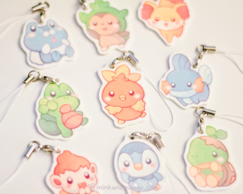 Pokemon Starter Charms - Etsy