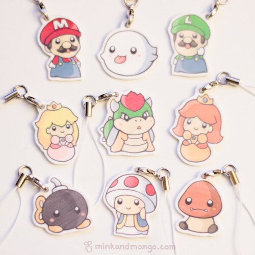 Super Mario Charms - Etsy