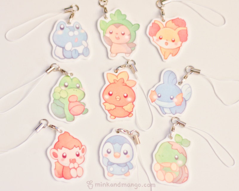 Pokemon Starter Charms - Etsy